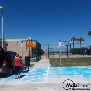 beach wheelchair rollout walkway mat and portable boat ramp – Mobi-mat ...